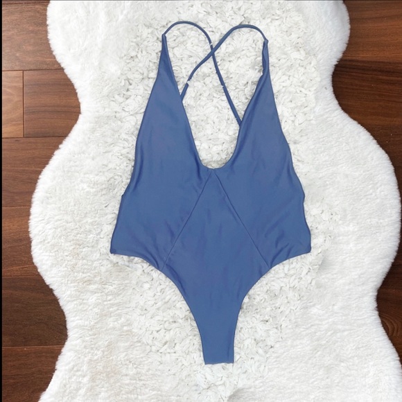 Kulani Kinis | Swim | Brazilian Lycra Cheeky Deep V Reversible Seamless ...